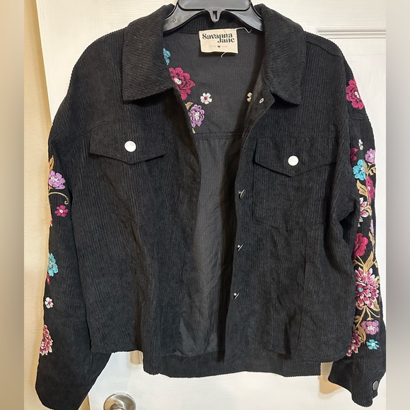 Savanna Jane | Jackets & Coats | Savanna Jane Corduroy Embroidered ...